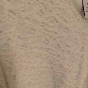 Ruby Rd. | Tops | White Blouse With Lace Overlay | Poshmark